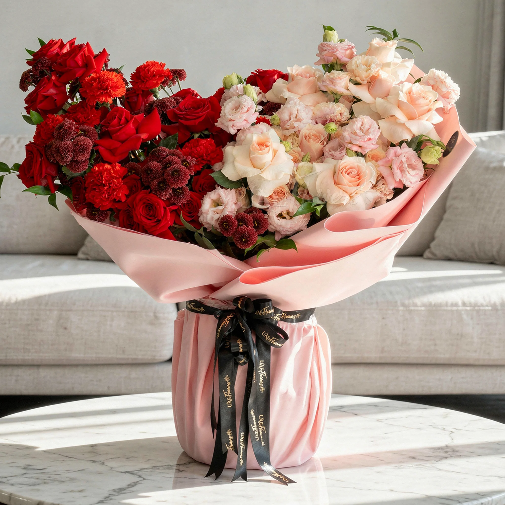 Red & Pink Flower Bouquet