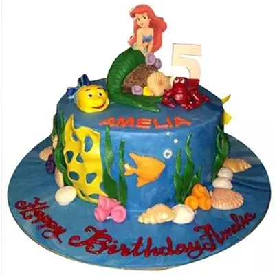 Ariel Mermaid Princess Cake By UAE Flowers