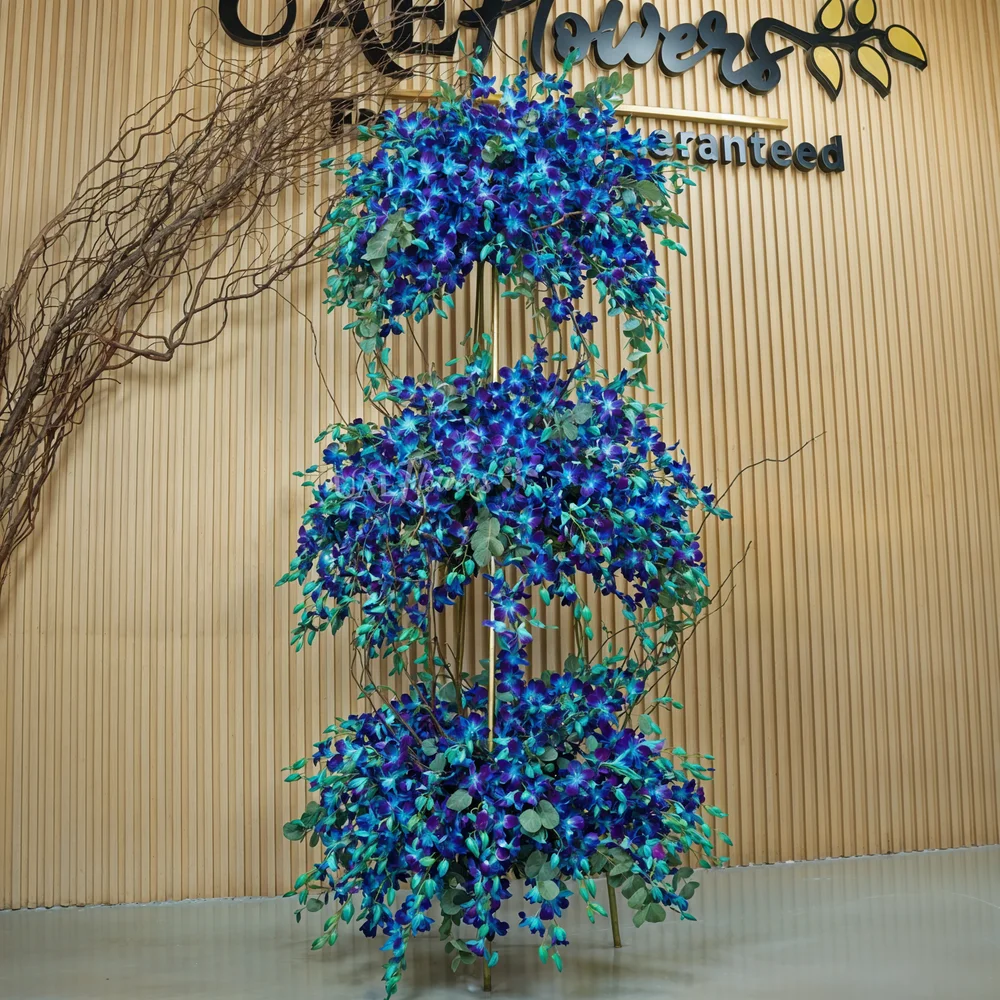 Buy Majestic Blue Orchid Stand Arrangement